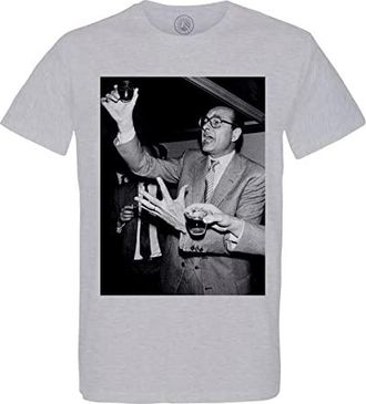 Fabulous T-Shirt Homme Col Rond Jacques Chirac Vintage Toast Boit de lAlcool President France