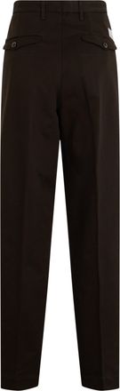 Nine In The Morning High-Waist Virgin Wool Trousers - Brown