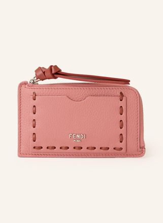 Fendi Kartenetui Selleria Micro Mit M&uuml;nzfach rosa
