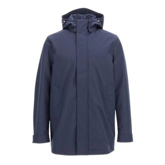 Woolrich Barrow Mac - - Jackets - Herren - Blau - XS