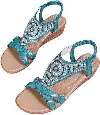 Generic Sandales Randonnée Femme Nu-Pied Confort Plateforme Chaussures De Plage Antidérapantes Respirantes Chaussons Bout Ouvert Bohême Claquette Femmes Mode 