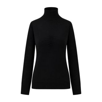 SOLOTRE Rollkragenpullover - - Knitwear - Damen - Schwarzk - M