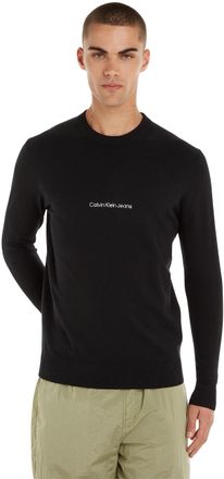 Calvin Klein Jeans Herren INSTITUTIONAL Essential Sweater J30J324328 Pullover, Schwarz (Ck Black), M