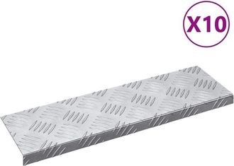 vidaXL Rautenscheiben 10 pcs Silber 60 x 18 cm Aluminium Vidaxl