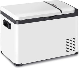 Woltu Mini Frigo de Voiture WOLTU, Petit R&eacute;frig&eacute;rateur Portable Chaud/Froid, Glaci&egrave;re &Eacute;lectrique 30L, 61x32x40 cm, Blanc
