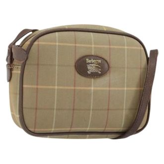 Burberry Pre-owned Vintage Canvas Schultertasche - - Pre-owned - Damen - Beige - ONE SIZE
