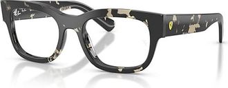 Ray-Ban Rb5528m Optics Scuderia Ferrari Collection Havana Grau Fassung Klar Glas Polarisiert 51-19
