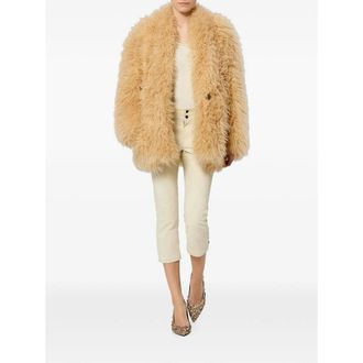 Isabel Marant Faux-Fur Coat - Beige