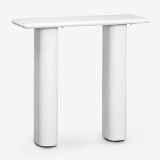 Sklum Console dentr&eacute;e rectangulaire 80x30 cm en ciment Tiena SKLUM