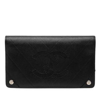 Chanel Pre-owned Vintage Long Wallet (Bi-fold) - - Pre-owned - Damen - Schwarzk - ONE SIZE