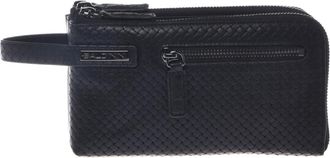 Baldinini Ledergeldb&ouml;rse mit Webmuster - - Accessories - Herren - Schwarzk - ONE SIZE