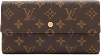 Louis Vuitton Portefeuille Long Pre-owned (Tri-fold) - Femme - Pre-owned - Brun - Taille: ONE Size