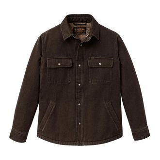 Filson Fleece-gef&uuml;ttertes Jac-Shirt - - Jackets - Herren - Braun - XL