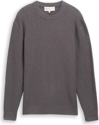 Tom Tailor Herren 1049208 Pullover, 39387-Mid Grey Multi Color Neps, XL