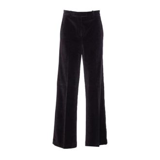 Circolo 1901 Schwarze Seiden & Nylon Hose - - Trousers - Damen - Schwarzk - XL