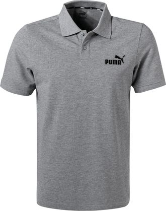 Puma Herren Polo-Shirt grau Baumwolle & Mix unifarben