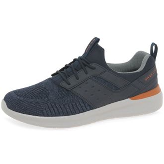 Skechers Herren Lattimore Radium Sneaker, Marineblaues Strick-Mesh-Synthetik, 40 EU