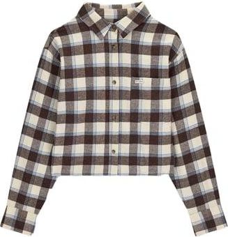 Guess Chemise courte &agrave; carreaux en coton