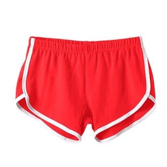 Generic Short Taille Haute Sport Femme Shorts Velo Jogging Cuissard Foot Classe Dentelle Entra&icirc;nement Toile Dor&eacute; Ceinture 34 Couleur Fond Rando Combat Plong&eacute;e