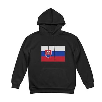 Generic Sweat &Agrave; Capuche Slovaquie Drapeau pour Femme Adultes Et Adolescents Doublure Polaire Sweatshirt pour Patriotes Hoodie Femmes Femmes Pull &Agrave; Capuche pou