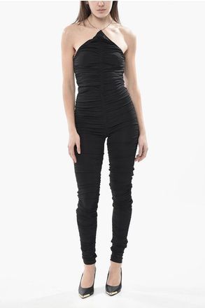 The Attico Draped Jumpsuit with American Collar size 36