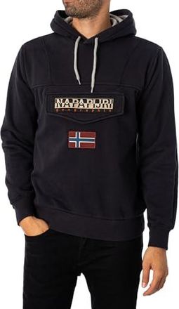 Napapijri pour des Hommes Sweat à Capuche dhiver Burgee, Noir, S