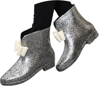 Generic Bottes caoutchouc pour homme et femme Chaussures travail en plein air pluie semi-compens&eacute;es Confortable Antid&eacute;rapant Imperm&eacute;abilit&eacute; totale Isolation t