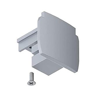 Paulmann 91382 Schienensystem ProRail3 Verbinder Endkappe 1er-Pack 35x31,5mm Silber Schienensysteme Deckenschiene Kunststoff