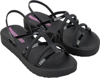 Ipanema Diversa Flatform Ad, Sandales pour femme, Noir/lilas, 38 EU