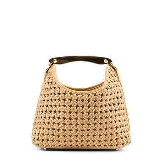 Elleme Sac &agrave; main Boomerang tress&eacute; en cuir