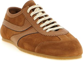 Dries Van Noten Calfskin Low-Top Sneaker - Beige