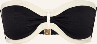 Seafolly Bandeau-Bikini-Top Bandwave schwarz