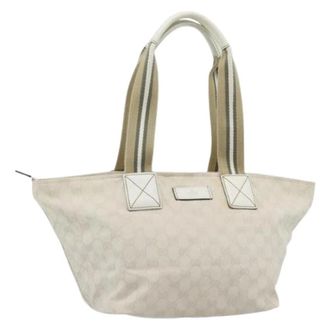 Gucci Sac cabas vintage GG Pre-owned - Femme - Pre-owned - Blanc - Taille: ONE Size
