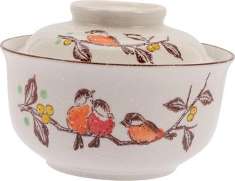 Amosfun Japanische Nudel-schüssel Aus Keramik Mit Deckel Robuste Ramen-schale Lebensmittelecht Spülmaschinenfest Vielseitig Für Suppe Und Instant