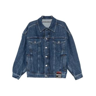 Alexander Wang Hotfix-Logo Denimjacke - - Jackets - Damen - Blau - XS