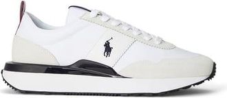 Polo Ralph Lauren Baskets basses &agrave; logo en cuir de vache m&eacute;lang&eacute;
