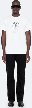 AllSaints Tier Hale kurz&auml;rmliges Oberteil mit Rundhalsausschnitt in Optic White-Wei&szlig;