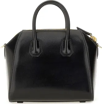 Givenchy Womens Handbag Antigona Mini Black Calf Leather Handbags Hand Bags