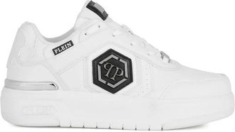 Philipp Plein Homme, Chaussures, Blanc, Taille: 44 EU Baskets Basses Sk8R