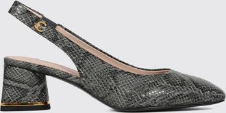Coccinelle Slingbacks aus Leder mit Python-Print und mittlerem Absatz