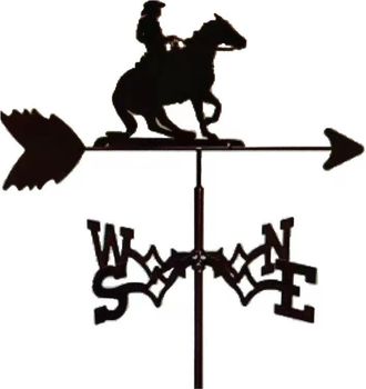 Generic Wetterfahne Aus Schwarzem Metall, Windrichtungsanzeiger f&uuml;R Schuppen, Garten, Terrasse, Dekoration, Windrichtungsanzeiger f&uuml;R Den Au&szlig;Enbereich(A12)