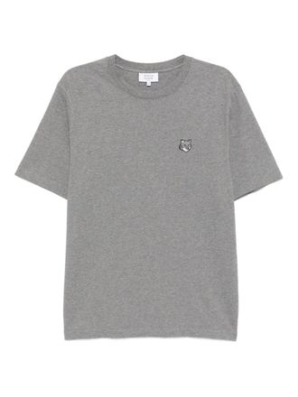 Maison Kitsuné t-shirt à patch logo - Gris
