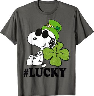 Peanuts St. Patricks Snoopy Glücksklee T-Shirt