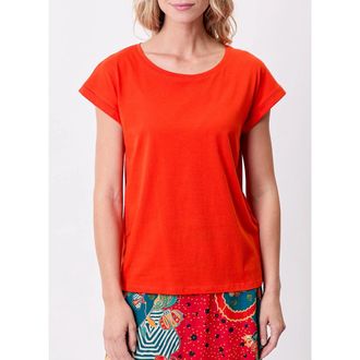 La Fianc&eacute;e Du M&eacute;kong T-shirt coton bio uni dentelle CEBANE