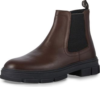 Marco Tozzi by Guido Maria Kretschmer Herren Chelsea Boots aus Leder mit Reißverschluss, Braun (Mocca), 44 EU