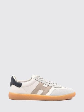 Hogan Cool Leder- und Wildleder-Sneakers mit H-Logo und gezackter Sohle