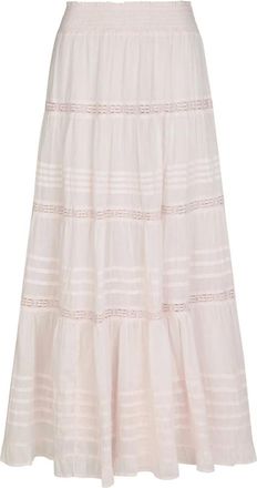 Neo Noir Femme, Jupes, Rose, Taille: 38 FR Jupe Longue en Voile Rose Clair