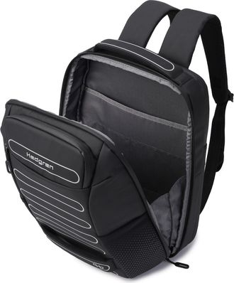 Hedgren Unisex Handle M P 2 x COMP Backpack M 15,6 + RFID, schwarz