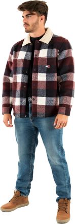 Tommy Jeans TJM Check Teddy Overshirt EXT - M