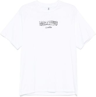 Moschino T-Shirt mit Logo-Print - Weiß